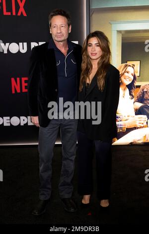 David Duchovny, Monique Pendleberry, at Los Angeles Premiere Of Netflix ...