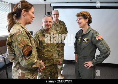 Col. Michael Griesbaum, 168th Wing Commander, gives opening remarks to ...