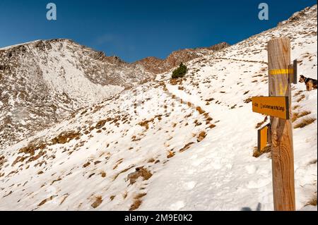 Ascension of Mount Canigou, the holy Catalan mountain in the south of ...