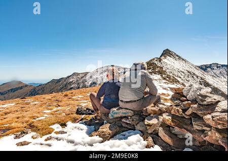Ascension of Mount Canigou, the holy Catalan mountain in the south of ...