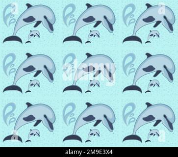 Seamless light blue and white ornament. Modern background. Geometric ...