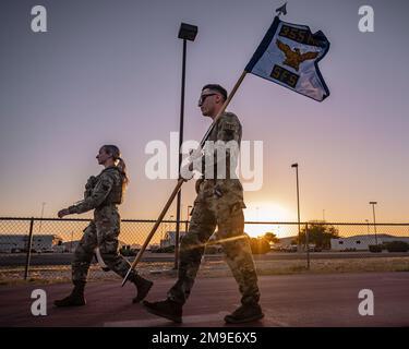 Members of the 355th Security Forces Squadron, practice proper close ...