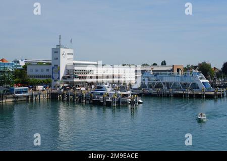 Zeppelin Museum at the Port, Friedrichshafen, Lake Constance, Baden ...