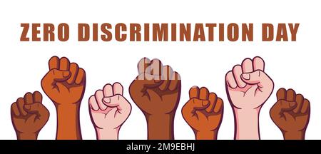 Zero Discrimination Day Illustration with Different People and ...