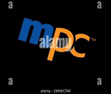 MPC Corporation, rotated logo, black background Stock Photo - Alamy
