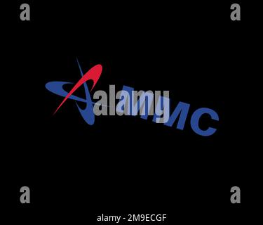 MMC Corporation Berhad, rotated logo, black background Stock Photo - Alamy