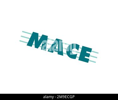 Mace shop, Logo, White background Stock Photo - Alamy