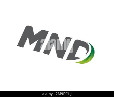 MND company, rotated logo, white background Stock Photo - Alamy