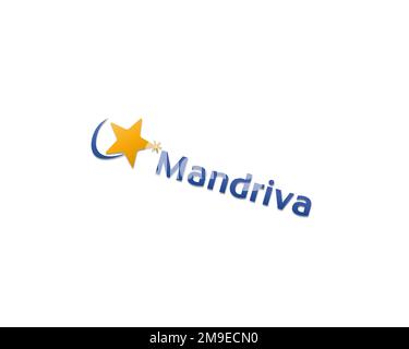 Mandriva, rotated logo, white background Stock Photo - Alamy