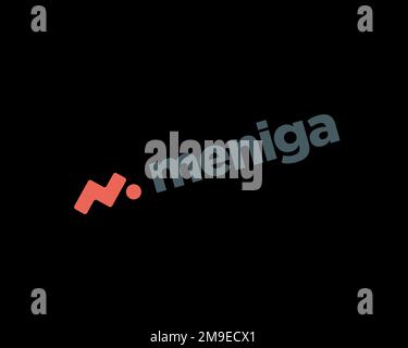 Meniga, Logo, Black background Stock Photo - Alamy