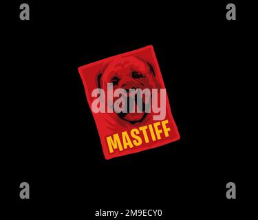 Mastiff company, Logo, Black background Stock Photo - Alamy
