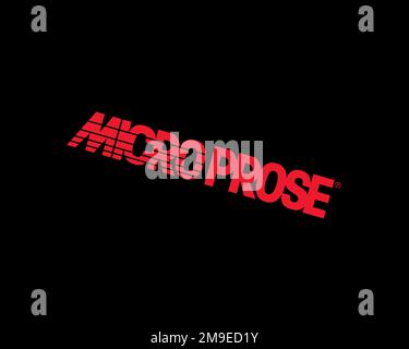 MicroProse, Logo, Black background Stock Photo - Alamy