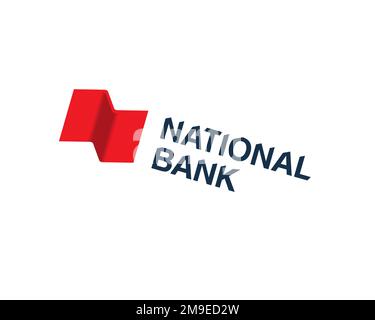 National Bank of Canada, rotated logo, white background Stock Photo - Alamy