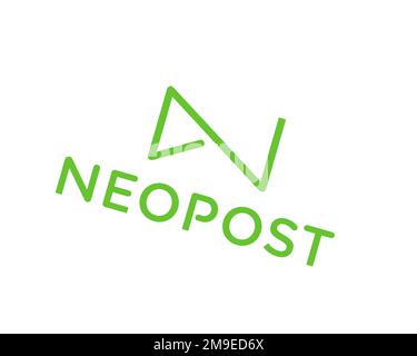 Neopost, rotated logo, white background Stock Photo - Alamy