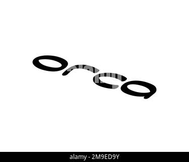 Orca company, rotated logo, white background Stock Photo - Alamy