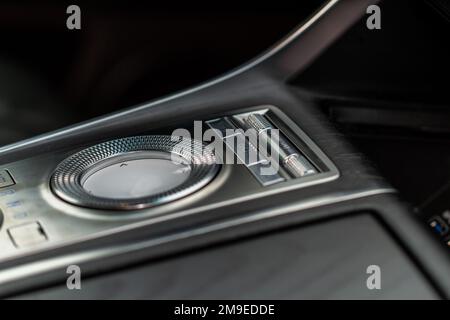 MOSCOW, RUSSIA - DECEMBER 04, 2021 Genesis GV80 (JX1), Modern Genesis ...