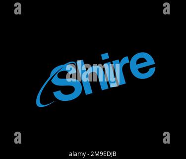 Shire pharmaceutical company, rotated logo, white background Stock ...