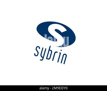 Sybrin, rotated logo, white background Stock Photo - Alamy
