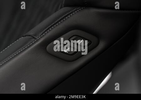Walk-in seat switch. Electric car seat adjustment. Rear seat passenger ...