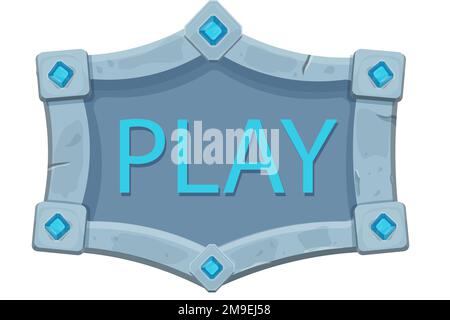 Stone frame with border and gemstones, shield shape, red award ribbon ...