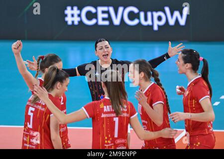 Florence, Italy. 17th Jan, 2023. Katarina Luketic (Mladost Zagreb ...