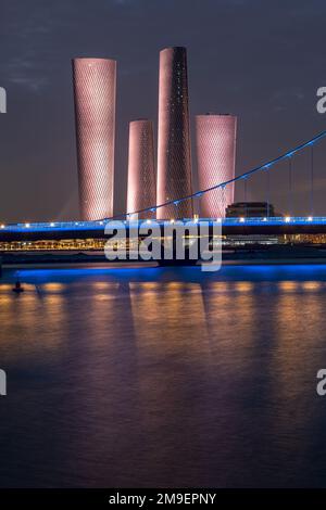 Lusail Plaza 4 tower. Al Saad Tower Lusail boulevard newly develop city ...
