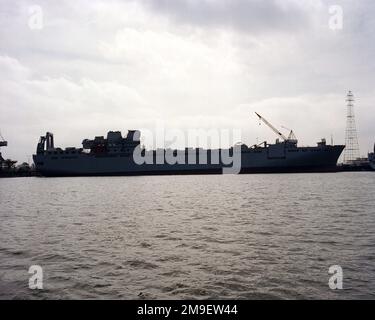 Starboard beam view of the Military Sealift Command (MSC) strategic ...