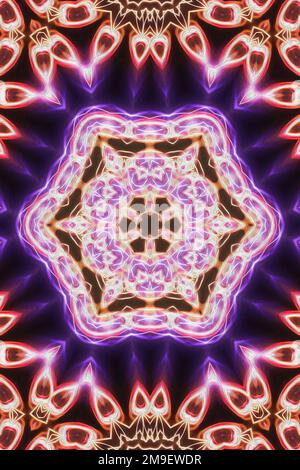 Magic mystic mandala. Esoteric geometric fractal. Kaleidoscopic ...