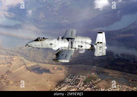 An 81st Fighter Squadron A-10 Thunderbolt II pilot checks his aircraft ...