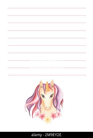 Hand drawn watercolor adorable daily planner with florals. My day to-do ...