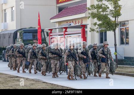 A brigade of the 72nd Group Army organizes a combat readiness drill, China, January 18, 2023 ...