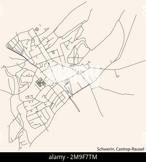 Street roads map of CASTROP-RAUXEL, GERMANY Stock Vector Image & Art ...