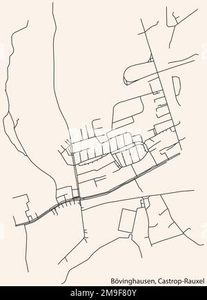 Street roads map of CASTROP-RAUXEL, GERMANY Stock Vector Image & Art ...