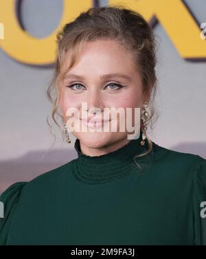 Danielle Macdonald arrives at the premiere of "Poker Face," Tuesday ...