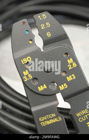 Close shot of Chinese made unbranded wire stripper & wire cutter for 26 ...
