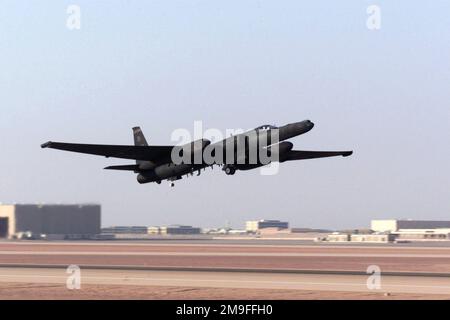 A U-2 aircraft from the 363rd Expeditionary Reconnaissance Squadron ...