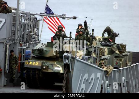 US Navy Land Craft Utility 1660 (LCU 1660) assigned to Amphibious Craft ...