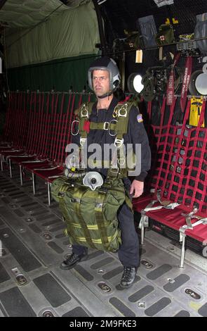 U.S. Air Force Pararescueman Master Sgt. Jeremiah Coomer from the 320th ...