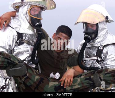 Crash Fire Rescue Marines on Marine Corps Air Station Miramar work ...