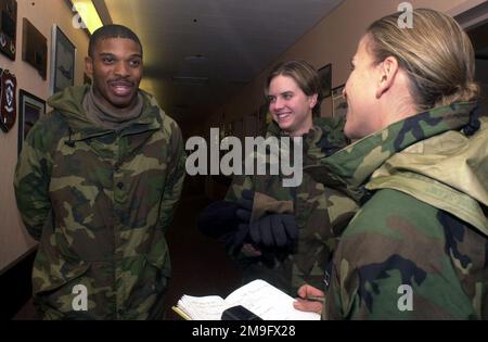 US Marine Corps Captain Rebecca Goodrich-Hinton, Deputy Director of ...