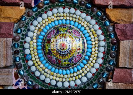 Tile wall of variation colors of artifact Stock Photo - Alamy