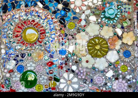 Tile wall of variation colors of artifact Stock Photo - Alamy