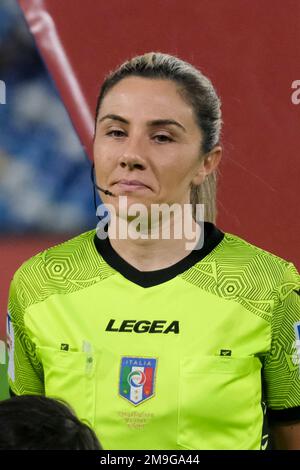 Italian referee francesca di monte during the Italy cup football match ...