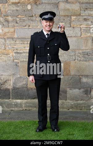 Constable Stephen Tanner after receiving The Queen's Police Medal ...