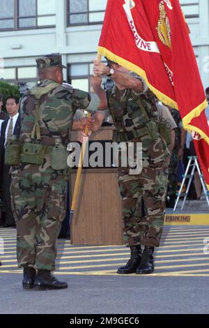 During the I MEF change of command at Camp Pendleton, the outgoing and ...