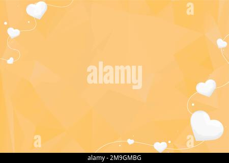 Vector heart string border yellow prism pattern background Stock Vector Image & Art - Alamy