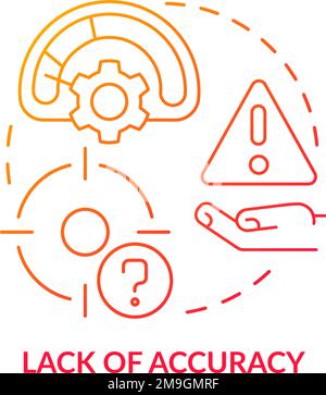 Inefficient process red gradient concept icon Stock Vector Image & Art ...