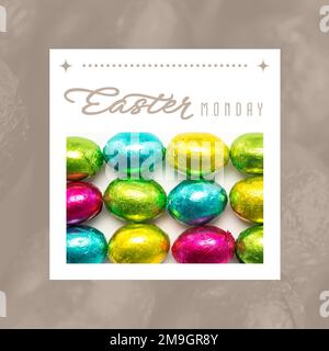 Composition of easter monday text over easter rabbit Stock Photo - Alamy