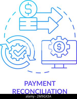 Payment reconciliation concept icon Stock Vector Image & Art - Alamy