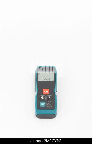 Construction level ruler display on tools store Stock Photo - Alamy